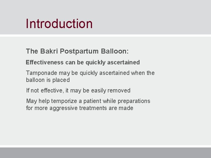 The simple solution for postpartum hemorrhage POSTPARTUM HAEMORRHAGE