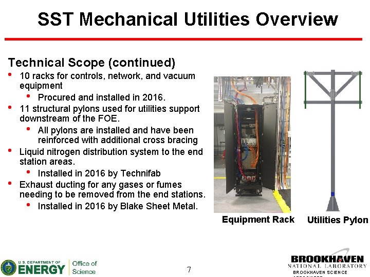 SST Final Design Review Beamline Infrastructure Chris Stebbins