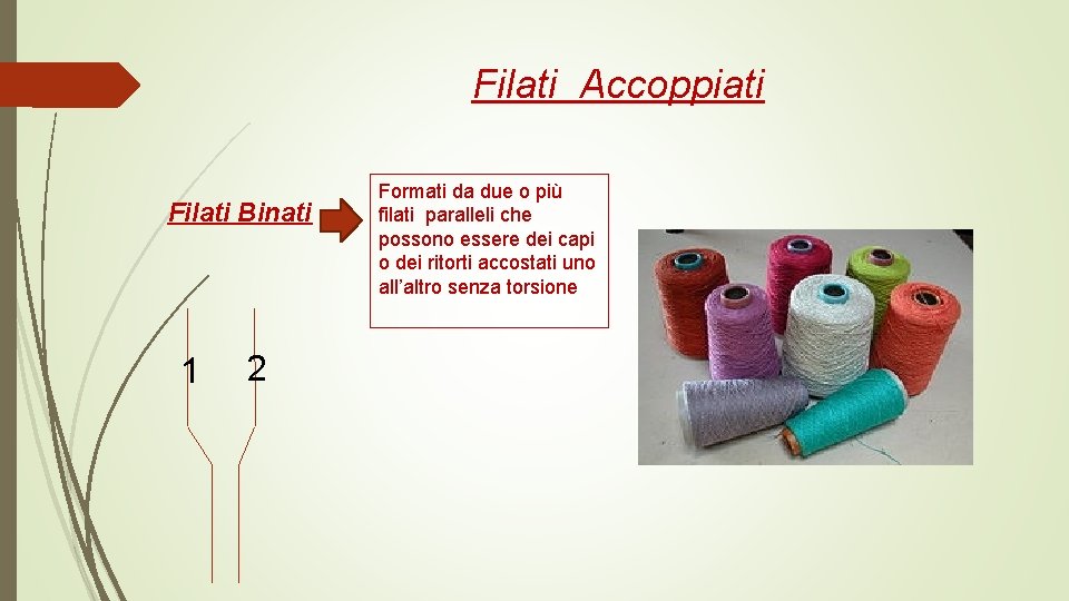 La torsione e la Titolazione dei filati Torsione