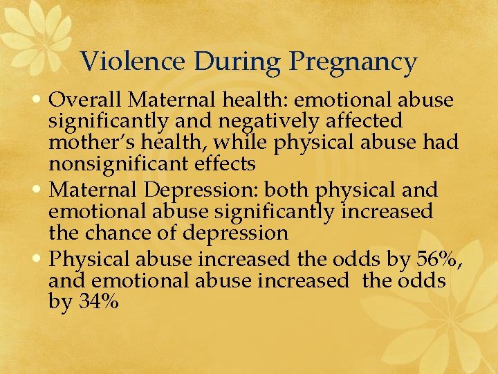 Domestic Violence Parenting and Behavior Outcomes of Children