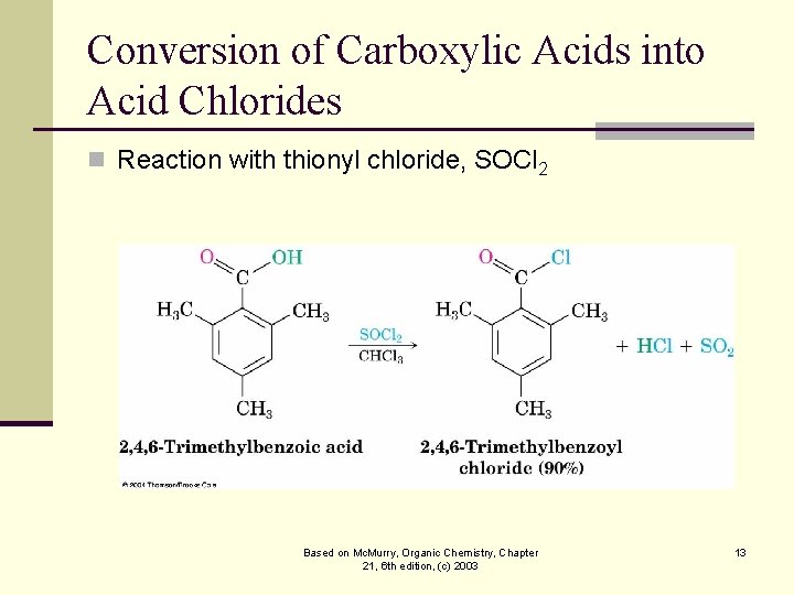 Chapter 21 Carboxylic Acid Derivatives and Nucleophilic Acyl