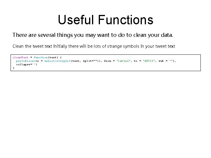 R Introduction to Twitter and Facebook with R