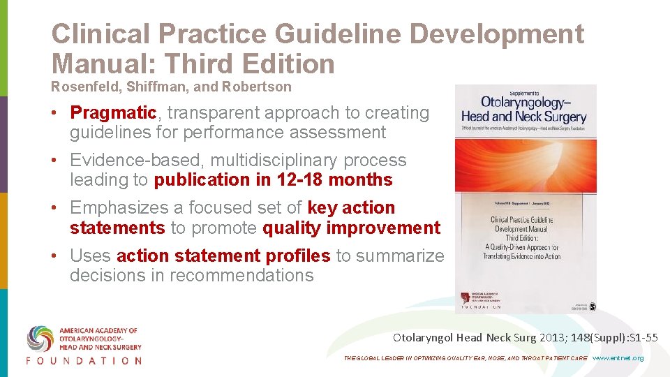 AAOHNSF Clinical Practice Guideline Update Acute Otitis Externa