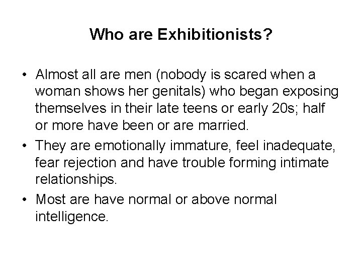 Chapter 16 Atypical Sexual Behavior History of NormalAbnormal