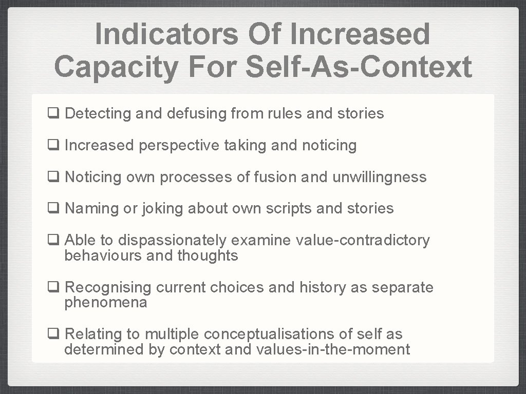 Acceptance and Commitment Therapy Advanced Workshop Julian Mc