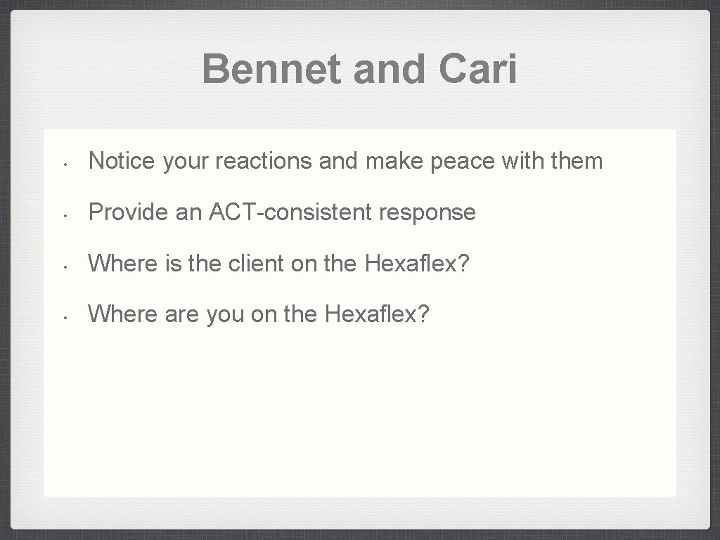 Acceptance and Commitment Therapy Advanced Workshop Julian Mc