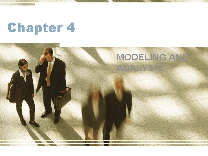 Chapter 4 MODELING AND ANALYSIS Model component Data