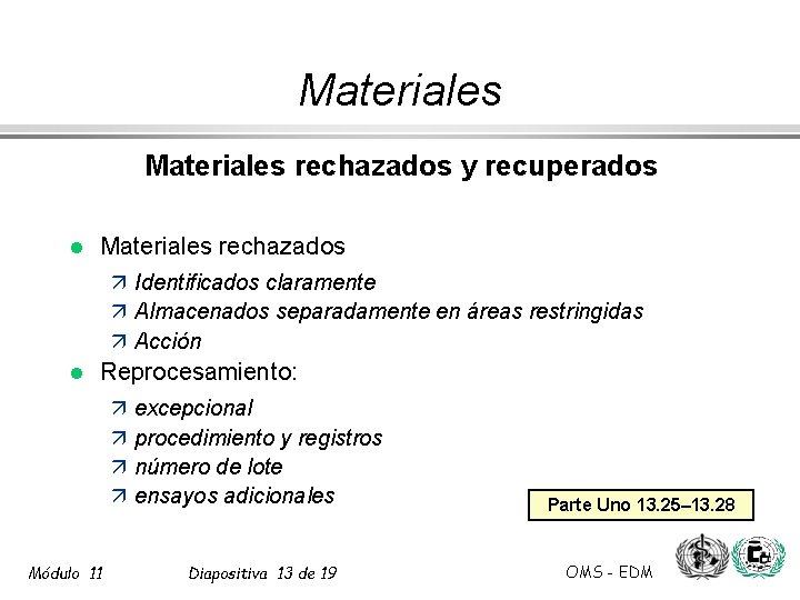 Principios bsicos de las BPM Materiales Parte Uno