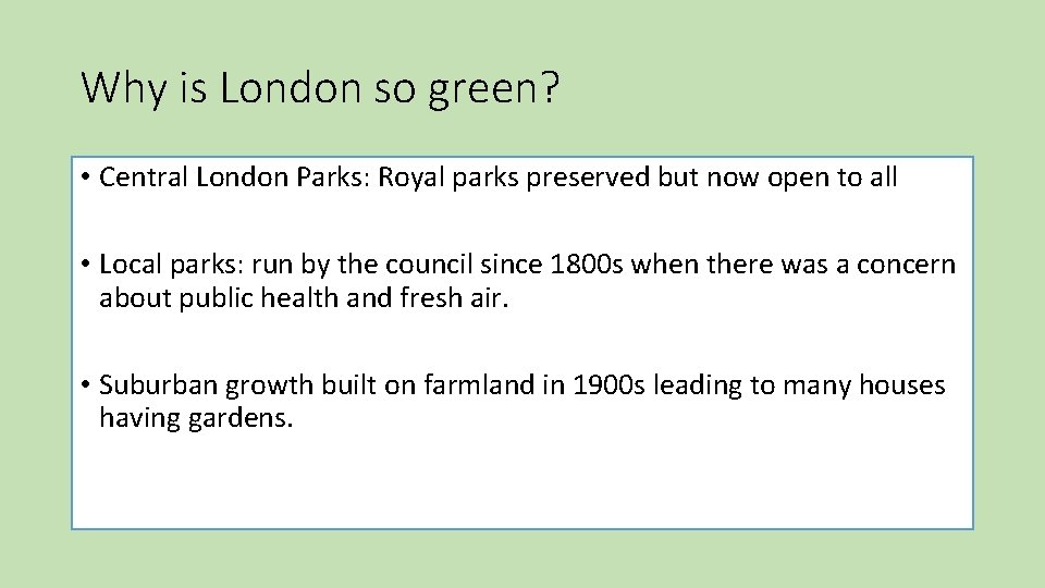 Urban Greening London 47 Case Study Learning Objectives