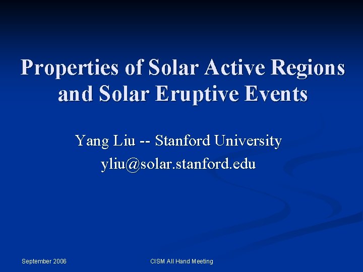 Properties of Solar Active Regions and Solar Eruptive