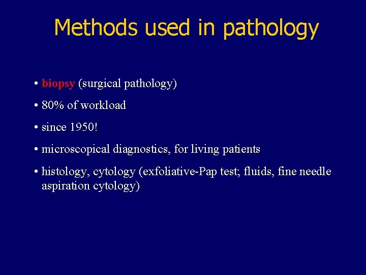 Introduction Pathology a branch of medicine studying diseases