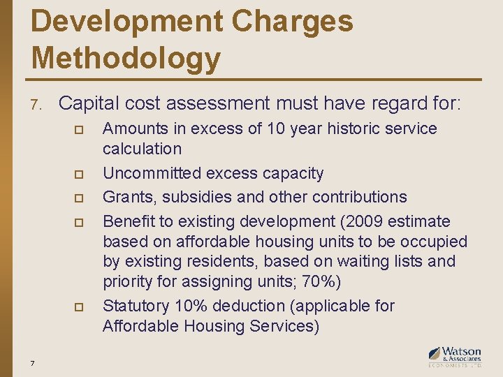 City of Ottawa 2014 Development Charges Background Study