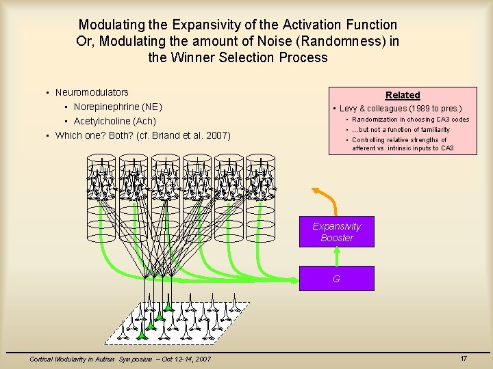 A Functional Role for the Minicolumn in Cortical