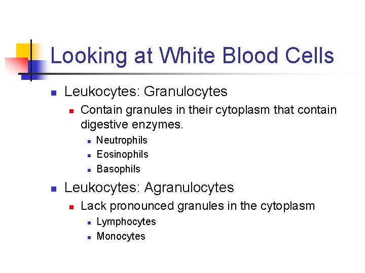 A White Blood Cell Study The Differential WBC