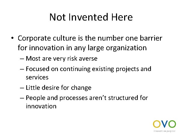 Innovation Leadership Training Day Five Building an innovation