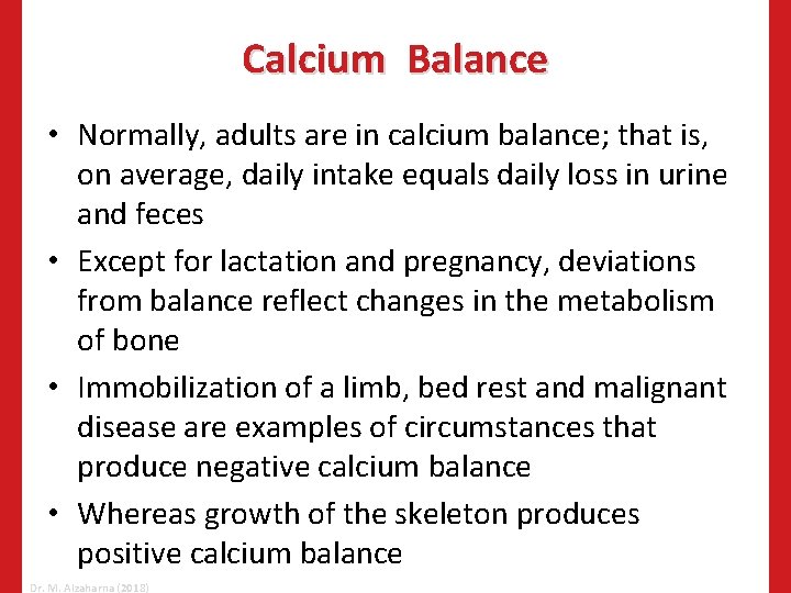Hormonal Regulation of Calcium Balance Introduction Adequate amounts