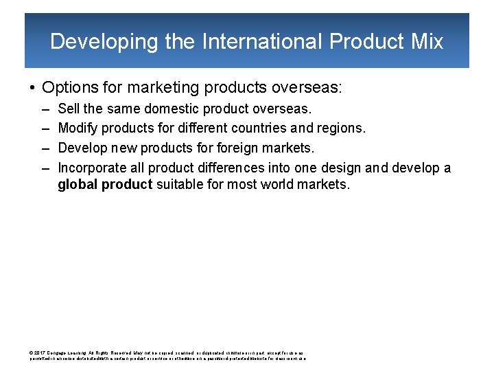 Introduction to Global Business Chapter 12 Global Marketing