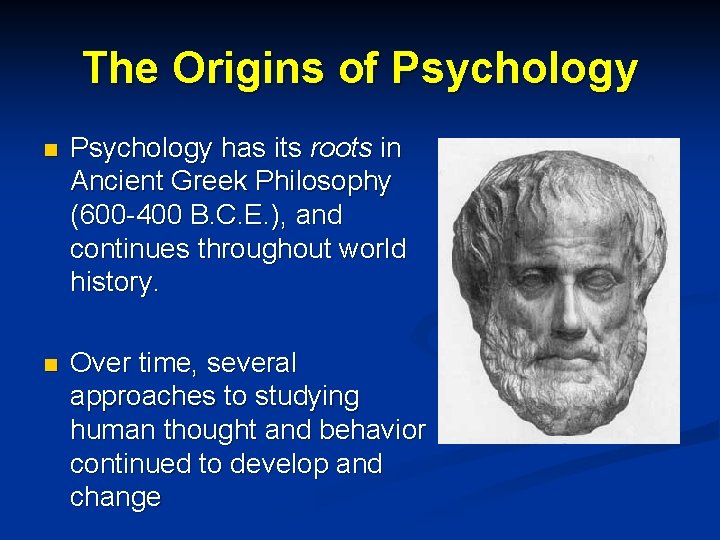 Prologue A Psychologys History Approaches A P Psychology