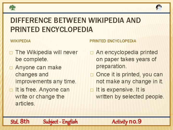 Std8 th S WIKIPEDIA THE NEVER ENDING BOOK