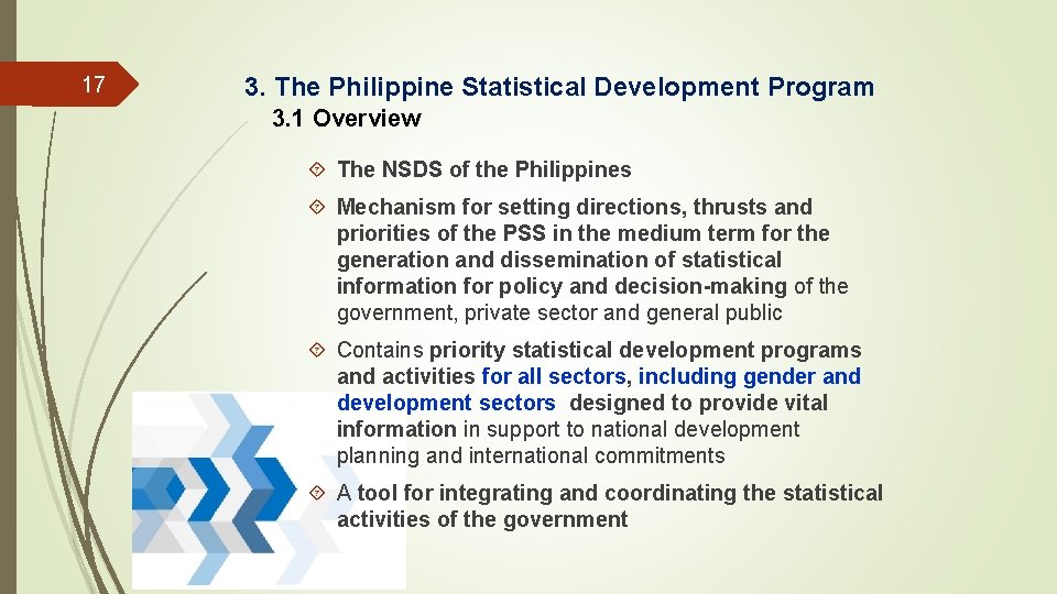 Mainstreaming Gender Statistics in the Philippine Statistical System
