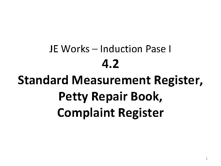JE Works Induction Pase I 4 2 Standard