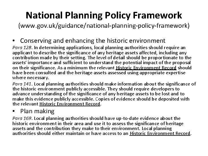 Research Conserve Campaign HISTORIC ENVIRONMENT RECORDS Research Conserve