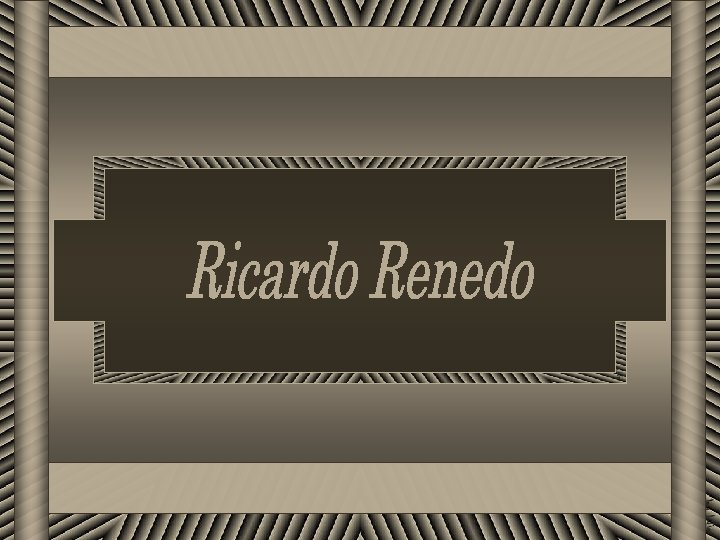 Ricardo Renedo nasceu em Melque de Cercos na