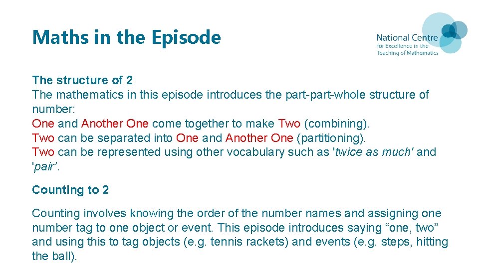 Support Materials Series 1 Episode 2 Another One