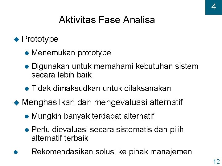 4 Fase Analisa 1 4 Tujuan Pembelajaran u