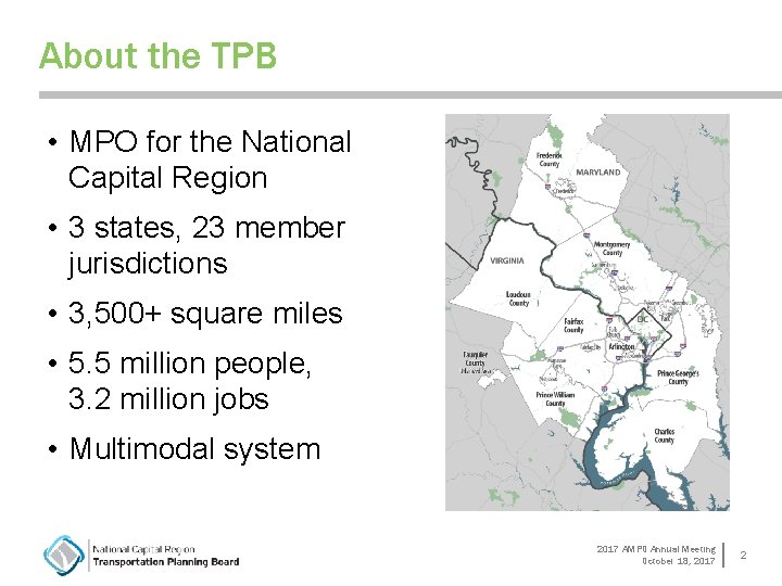 TELLING THE MPO STORY Why and how to