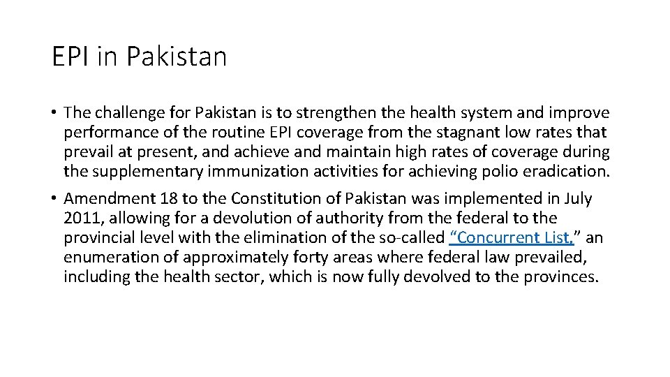 Extended Programme on Immunization EPI Dr Marriam Zaka