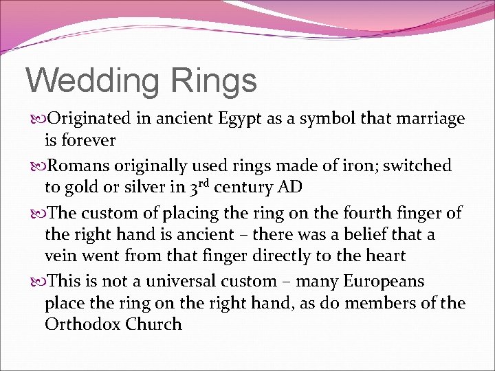 History of Weddings Customs and Traditions Historical Forms