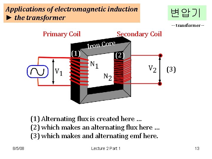 8508 Lecture 2 Part 1 1 Electromagnetism Part