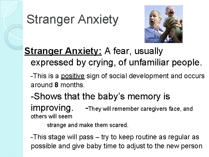 Emotional Social Development of Infants Chapter 8 Comparing