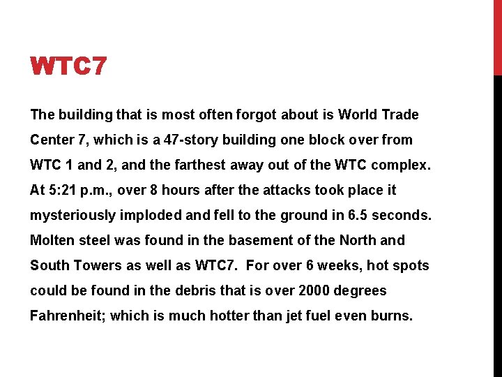 911 AN INSIDE JOB SEAN CLARK HISTORY September