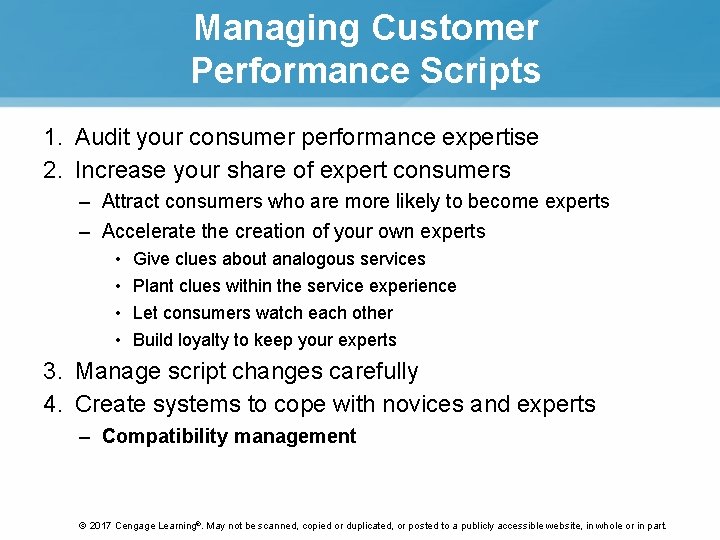 Chapter 10 People as Strategy Managing Service Consumers