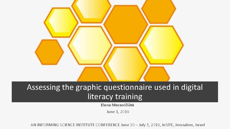 Assessing the graphic questionnaire used in digital literacy