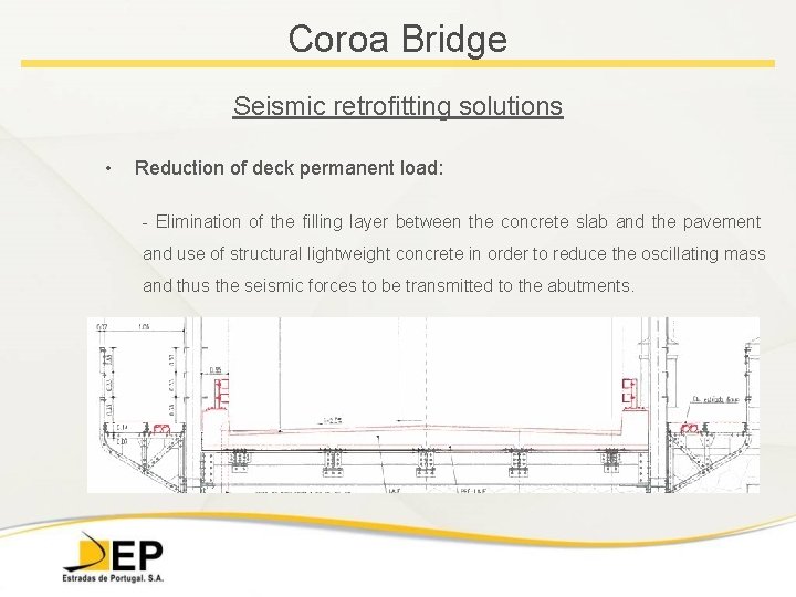Seismic Retrofit of Bridges EP Estradas de Portugal