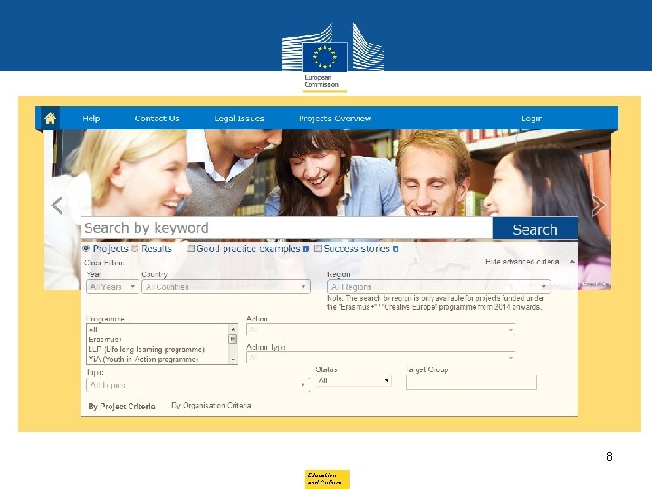 Erasmus Project Results Platform Erasmus DG EAC marina