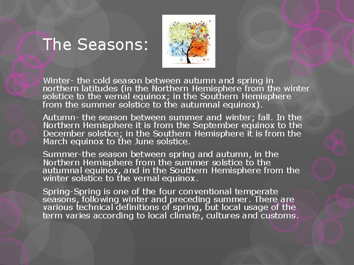 The Sun and Seasons By Sevanna Hanson and