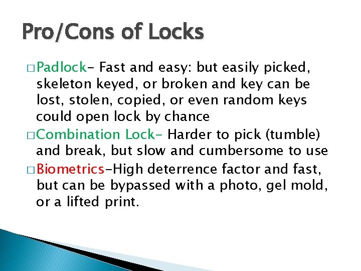 Physical Security Collin Donaldson Top Priority Why bother