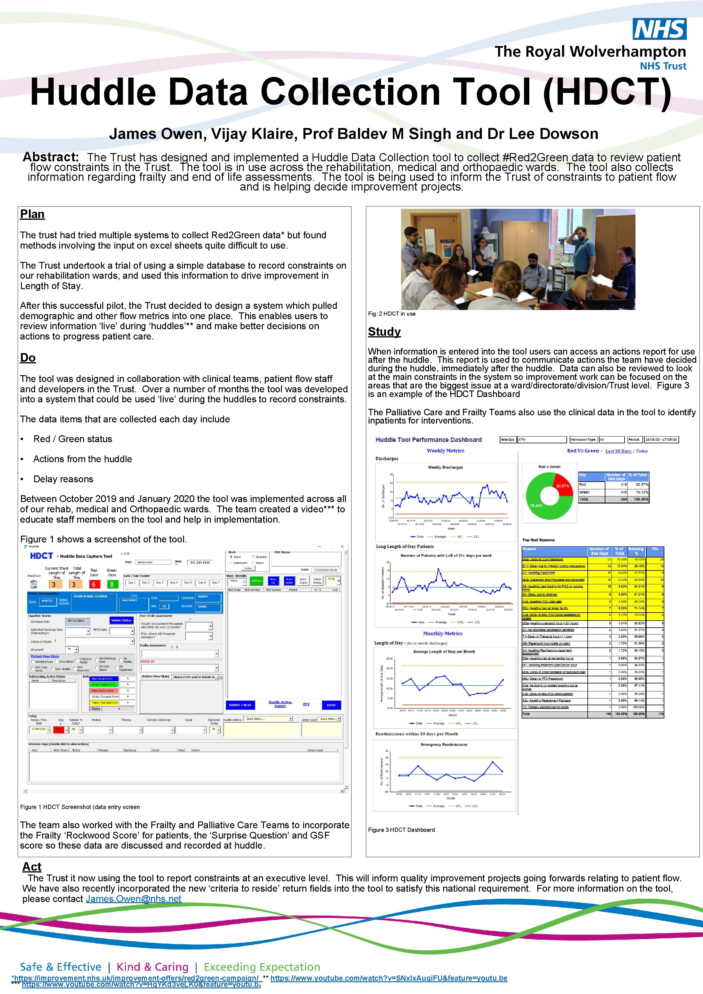 Huddle Data Collection Tool HDCT James Owen Vijay