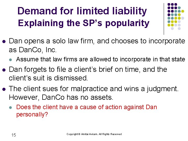 Evolution of Corporate Law Finance Business Associations Section
