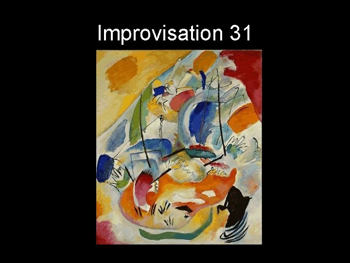 Wassily Kadinsky Abstract Art December 16 1866 December