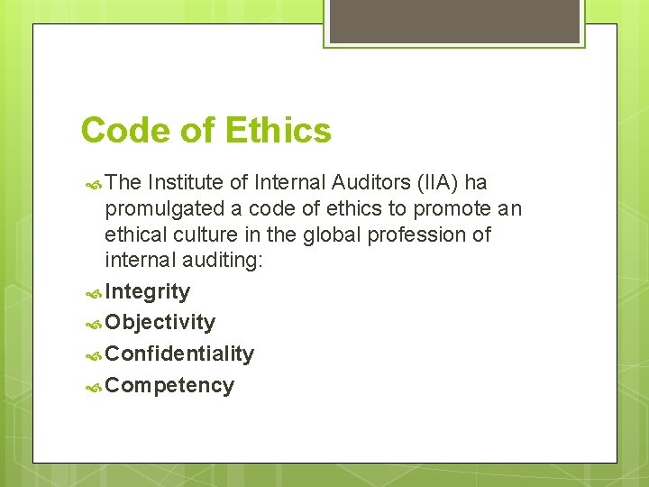 Auditing 1 Lecture 15 Internal audit Introduction The