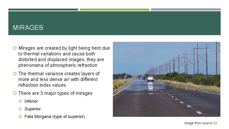 HALOS AND MIRAGES REBECCA SCHMIDT ENGINEERING PHYSICS 111