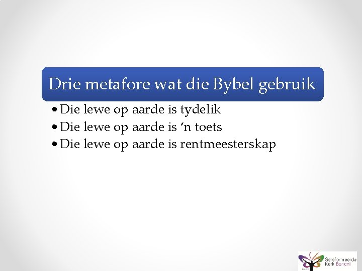 Die lewe is soos Metafoor kort vergelyking Ons