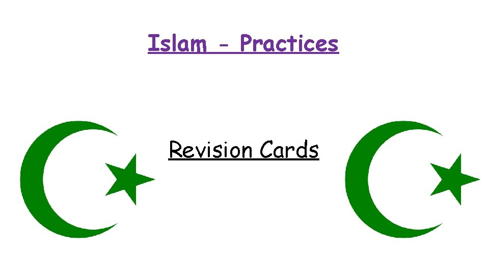 Islam Practices Revision Cards The 5 Pillars 10