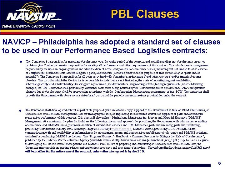 Naval Inventory Control Point DMSMS Management at NAVICP