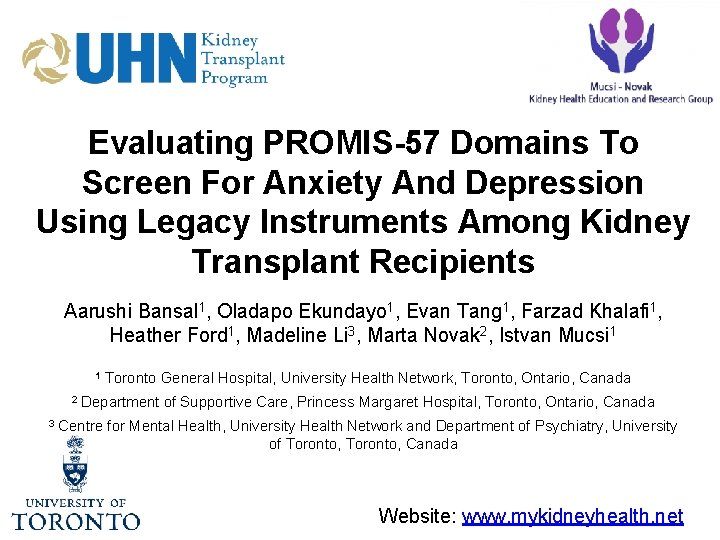 Evaluating PROMIS57 Domains To Screen For Anxiety And